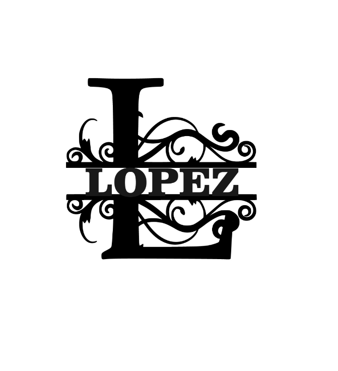 Custom Monogram Metal Artwork | Iron Mountain Studios