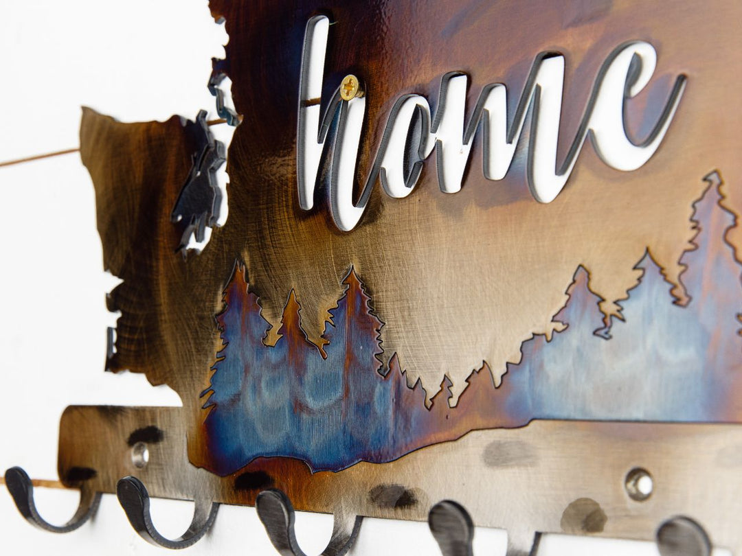 Washington Home Metal Keychain Holder | Iron Mountain Studio – Iron ...